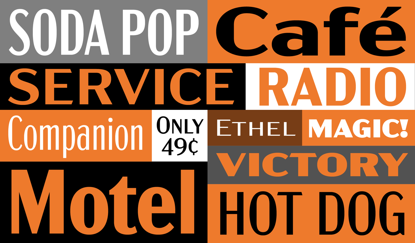 Acme Gothic | Fonts by Mark Simonson