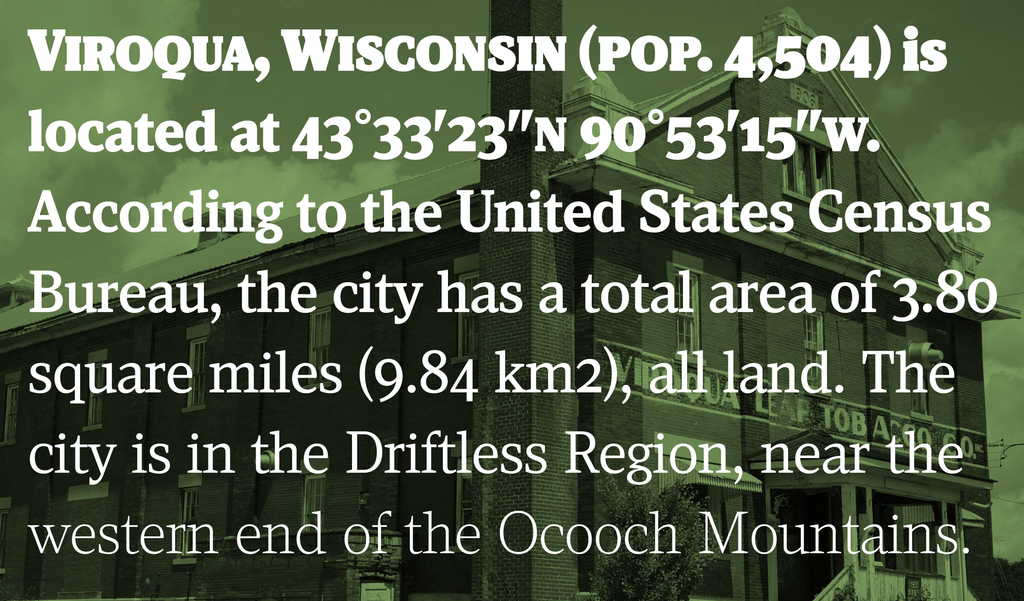 Viroqua | Fonts by Mark Simonson
